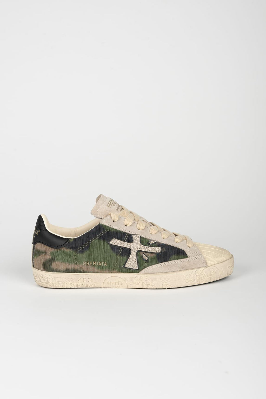 Premiata Steven 8058 white and green women's sneakers | Rivera