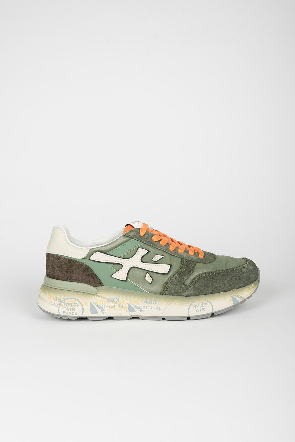Premiata Mick 7244 Olive Green Trainers | Rivera