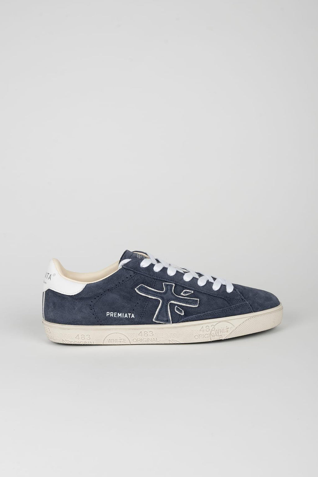 Premiata Steven 6643 navy blue sneakers | Rivera